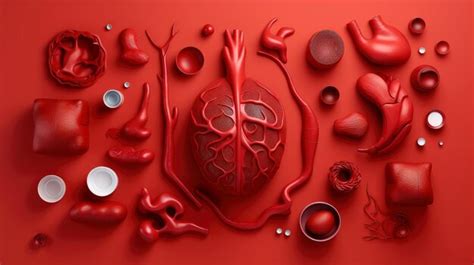 인간 장기 시스템의 3d 그림 인간 내부 장기 해부학 신경 순환계 프리미엄 사진