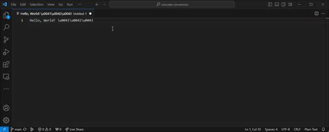 Unicode Conversion Visual Studio Marketplace