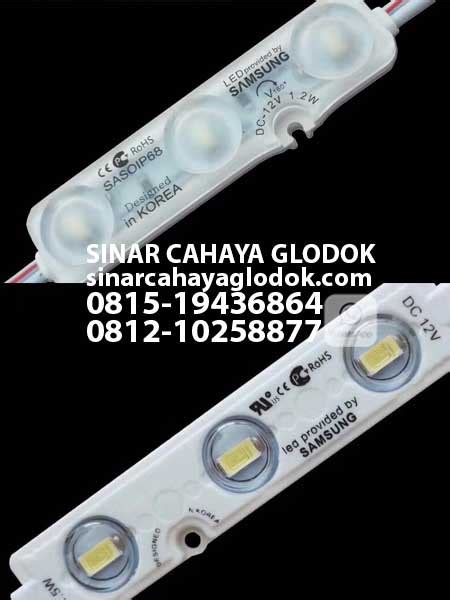 Lampu Modul LED 3 Mata Samsung Korea Sinar Cahaya