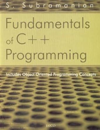 Fundamentals Of C Programming S Subramanian Amazon In Books