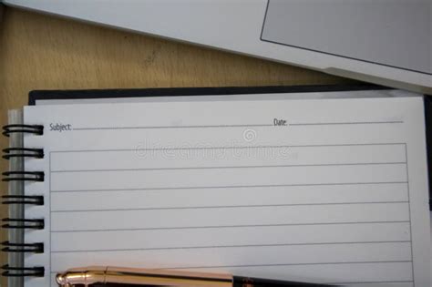 A Laptop And A Notebook Side By Side Stock Photo Image Of Hands Phone