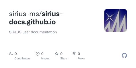 Github Sirius Mssirius Sirius User Documentation Github Sirius Mssirius Sirius User Documentation