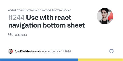 Use With React Navigation Bottom Sheet Issue Osdnk React Native Reanimated Bottom Sheet