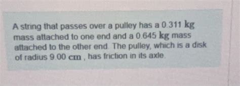 Solved What Is The Magnitude Of The Frictional Torque That