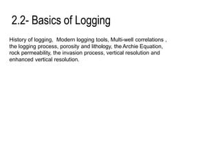Basics Of Logging Revised Pptx
