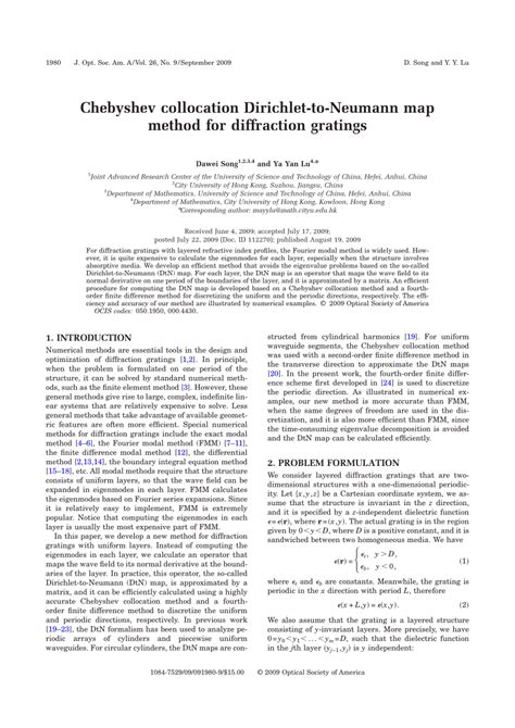 pdf chebyshev collocation dirichlet to neumann map method for