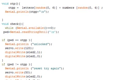 Otp Based Smart Wireless Locking System Using Arduino