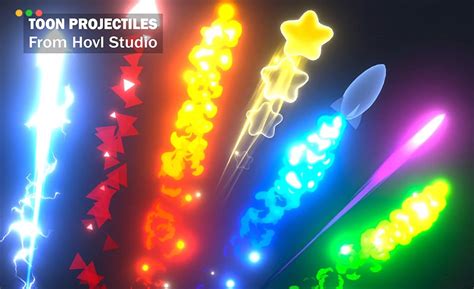 unity特效 卡通弹射特效 toon projectiles cgalpha