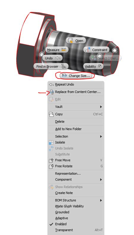 Breaking Link To Content Center Autodesk Community