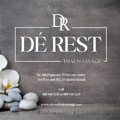 De Rest Thai Massage Thai Massage 94 366 Pupupani Street Waipahu