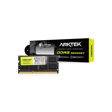arktek memory 8gb ddr3 pc 1600 so dimm ram module for notebook shop