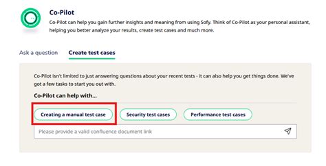 Create Manual Test Cases With Co Pilot Sofy Support Docs No Code