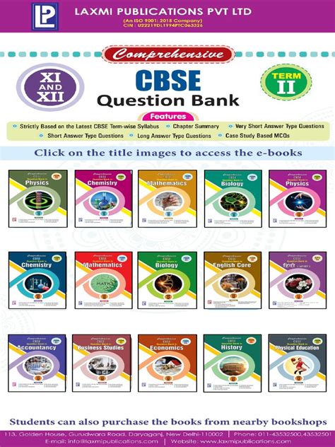 Comprehensive Cbse Question Bank For Class Xi And Xii Pdf