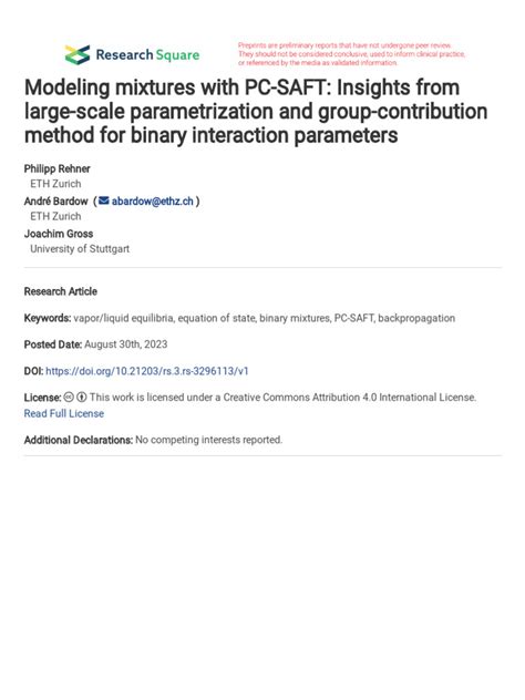 modeling mixtures with pc saft insights from large pdf chemical