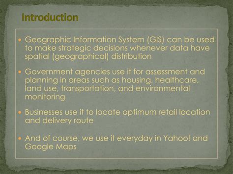PPT Geographical Information Systems GIS PowerPoint Presentation ID