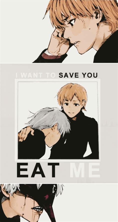 Ken Kaneki And Hide Kaneki Eating Hide Hide Tokyo Ghoul Wallpaper