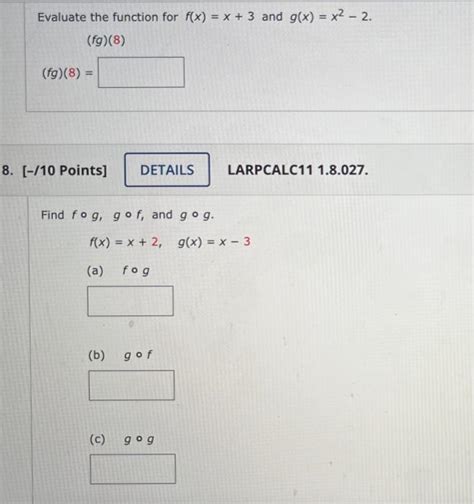 Solved Evaluate The Function For The Given Values H X Chegg Com