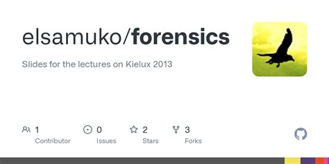 Github Elsamuko Forensics Slides For The Lectures On Kielux