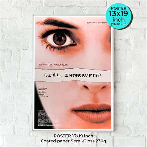 Girl Interrupted Poster 1999 Winona Ryder และ Angelina Jolie โปสเตอร์