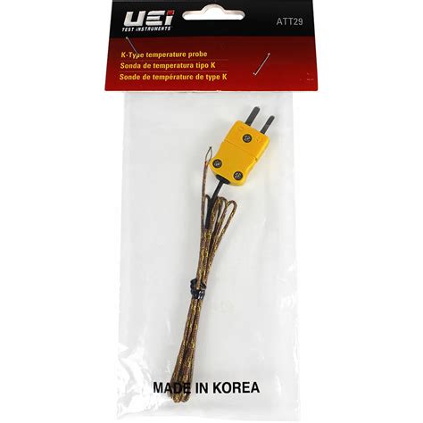 Uei Test Instruments Bead Wire Temperature Probe Thermocouple Type K