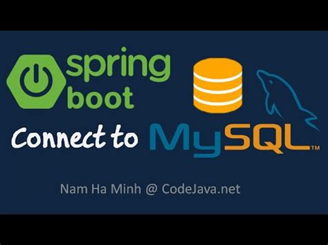 Spring Boot Connect To MySQL Database Example YouTube