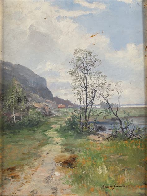 Konrad Simonsson Oil On Panel Signed Bukowskis