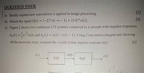 solved a briefly explain how convolution is applied in