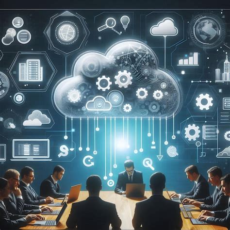 Photo Realistic As Cloud Computing With DevOps Integration And Development Symbols Concept As