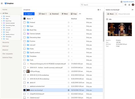 Dropbox Web Interface Itwelt