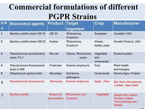 Pgpr And Its Role In Crop Plants Pptx Agriculture Industries