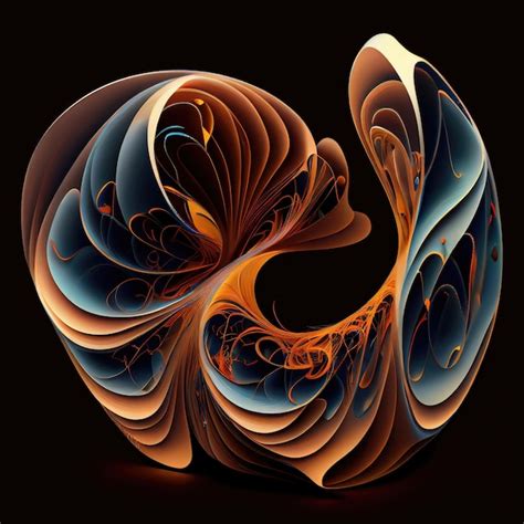premium photo abstract art of 3d curved lines background forming