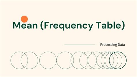 Frequency Table Meanpptx
