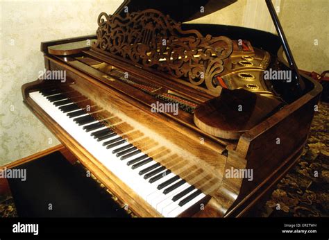 Vintage Grand Piano Keys