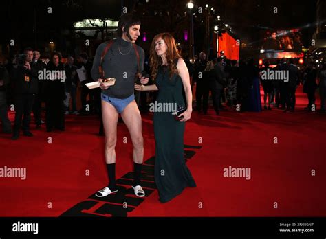 Actor Sacha Baron Cohen Dressed As Character Norman Nobby Grimsby