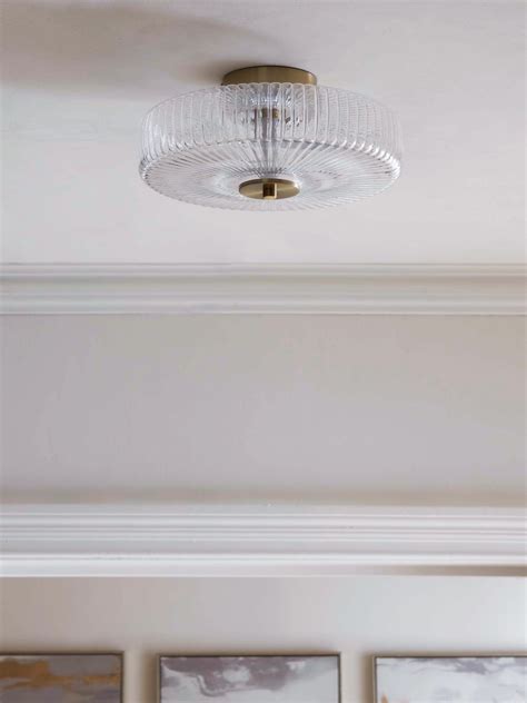 Buy Brass Lexington Large Flush Fitting Ceiling Light From The Next Uk Online Shop