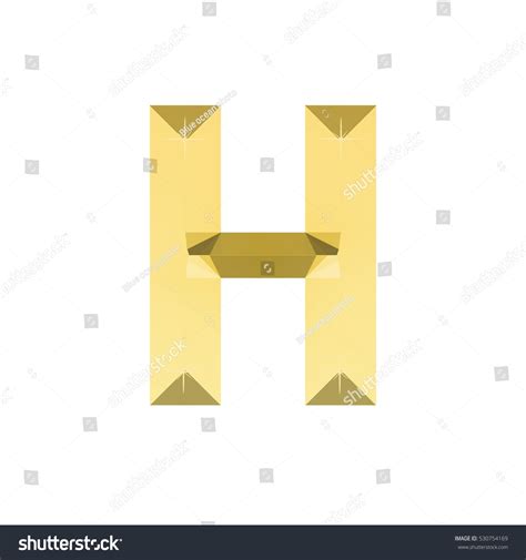 Golden Alphabet Shiny Isolate On White Stock Illustration 530754169