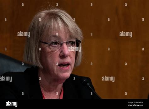 Senator Patty Murray Democrat Of Washington Asks A Question During A