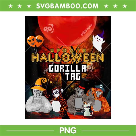 Halloween Party Gorilla Tag Png