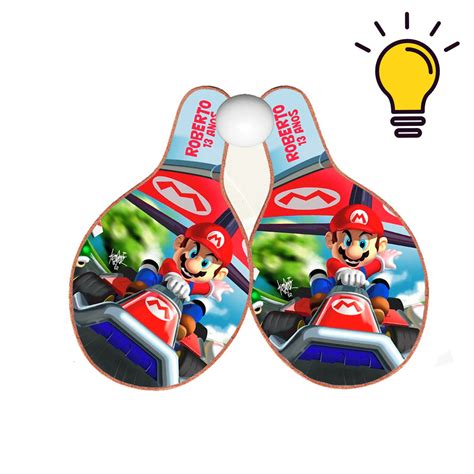 Raquete Ping Pong Super Mário Elo7 Produtos Especiais