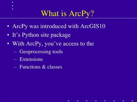 Ppt Introduction To Arcpy Powerpoint Presentation Free Download Id