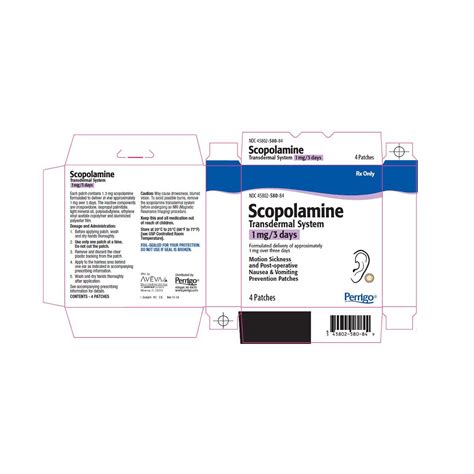 Scopolamine Base Transdermal Patch Medline