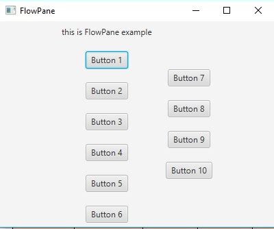 JavaFX 类 FlowPane用法及代码示例 纯净天空