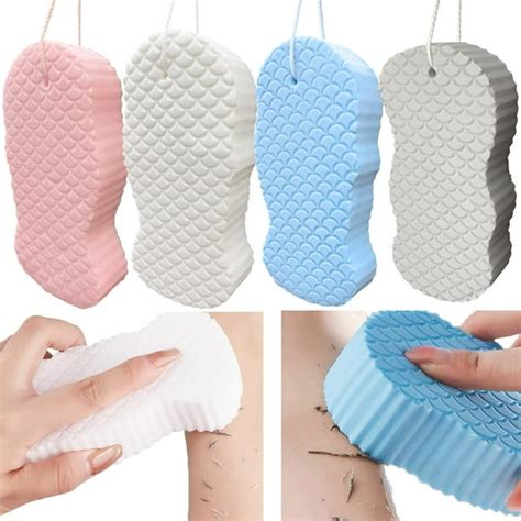 4 Pcs Exfoliating Bath Sponge Soft Spa Scrub Sponges For Shower Dead