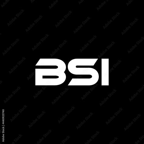 Rsi Letter Logo Design With Black Background In Illustrator Vector Logo Modern Alphabet Font