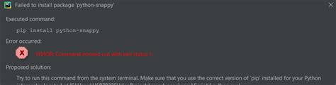 Pyspark Error When Installing Python Snappy In Pycharm Stack Overflow