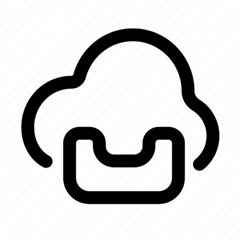 cloud box storage object drawer folder icon download on iconfinder