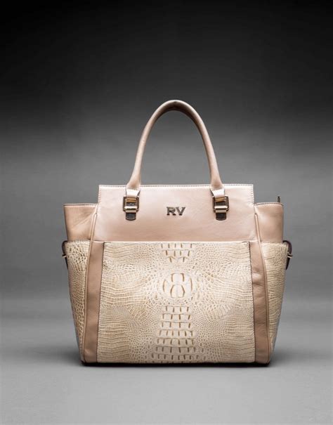 Bolso Patrick En Piel Grabado Cocodilo Y Piel Lisa Topo