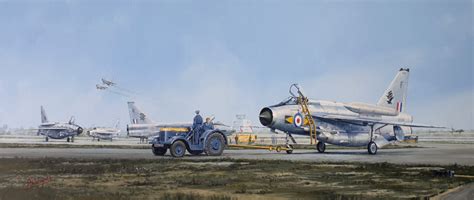 English Electric Lightning 11 Squadron Aviation Art Print Paul Couper — Hansen Fine Art