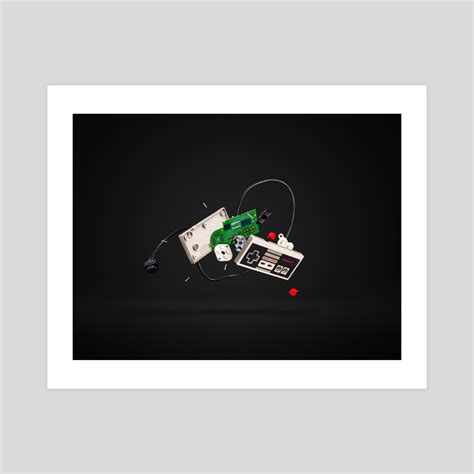 Exploded View Nintendo Nes Controller An Art Print By Travis Commeau Inprnt
