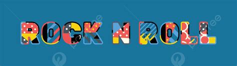 rock n roll concept word art illustration typescript word rock n roll